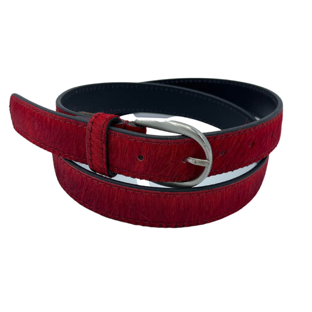 Cowhide Belt - Red – Forever Wild